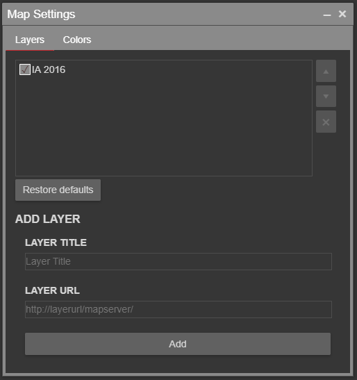PathWeb User Guide - Map Settings